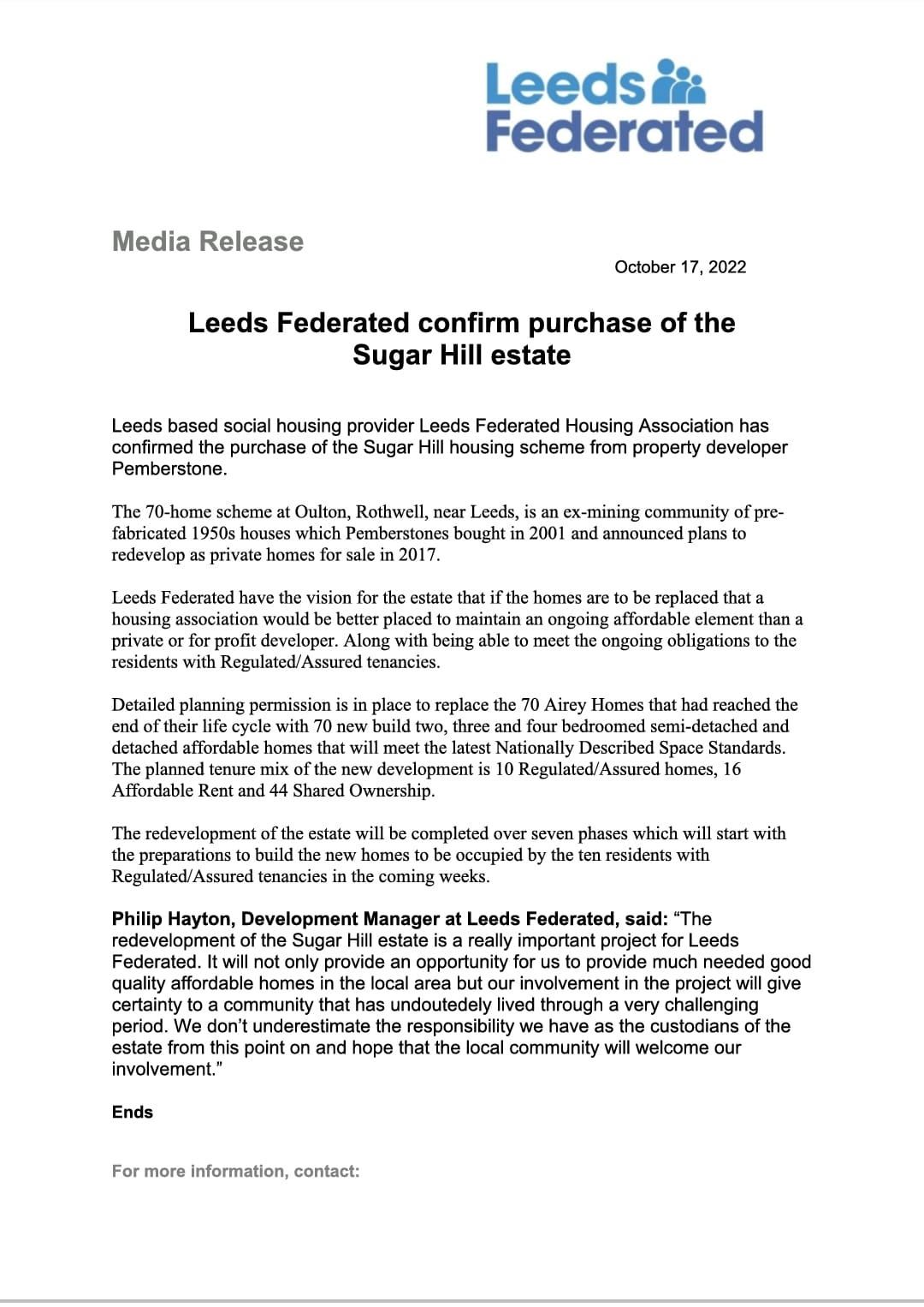 Leeds Federated Housing purchase our estate – #SaveOurHomesLS26